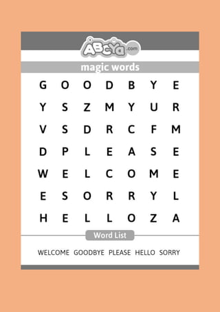 eTwinning: Magic Words Puzzles | PDF