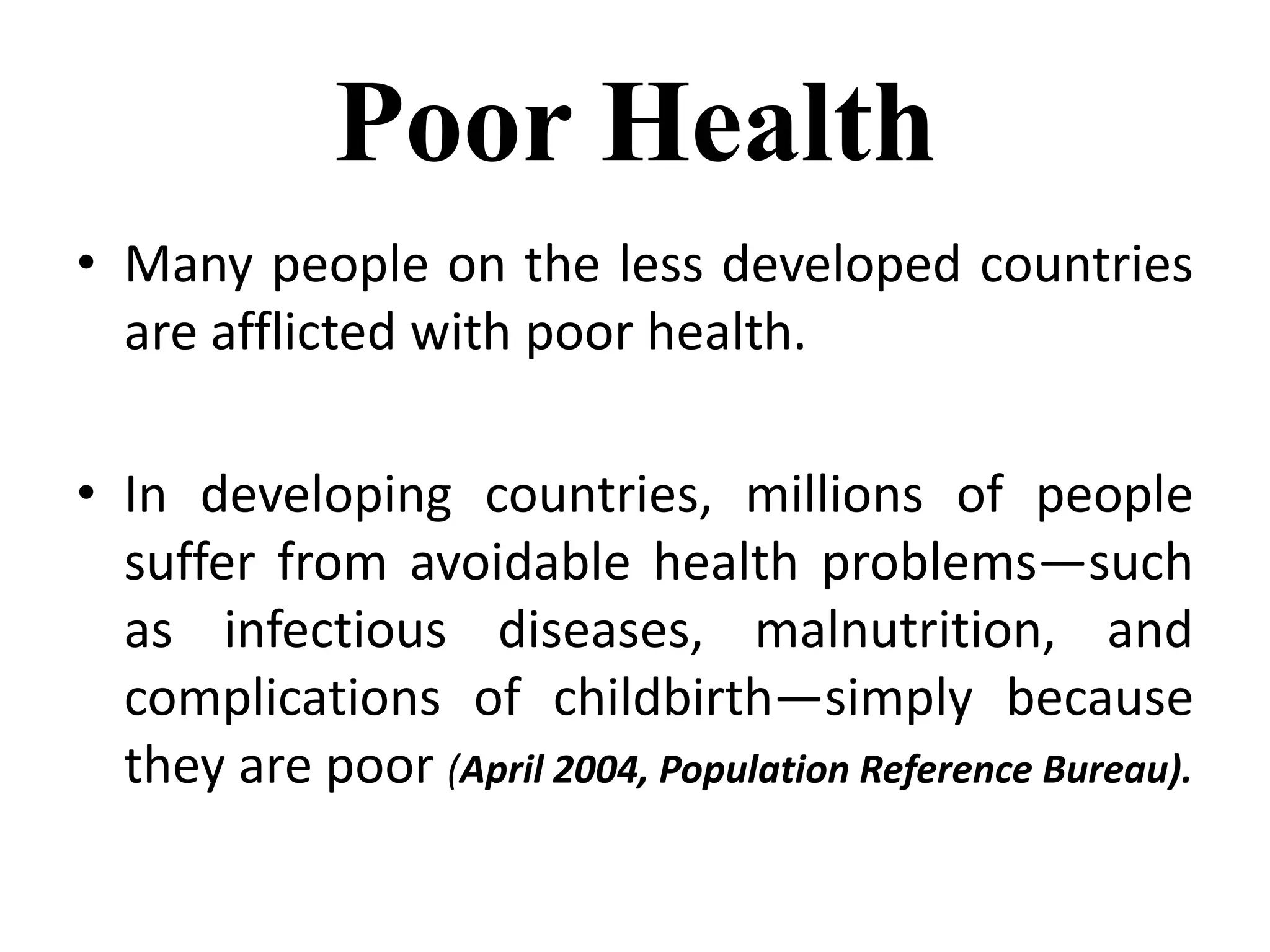 Problems of the third world countries | PPTX