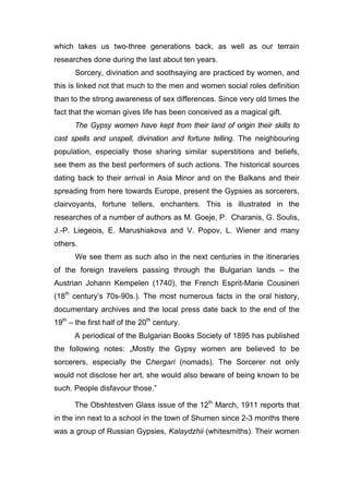 Magical-Practices-Gypsies-Bulgaria | PDF