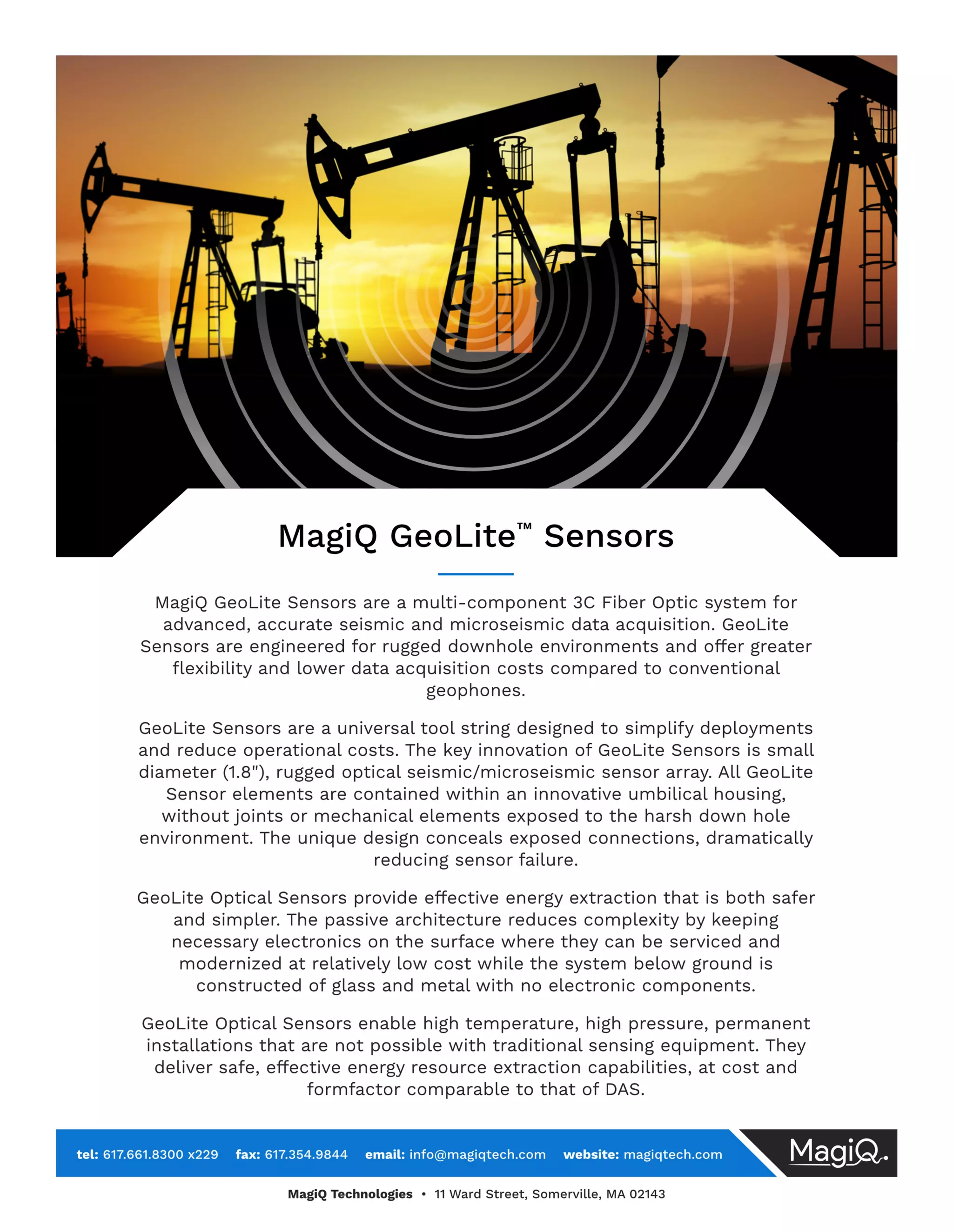 Magi Q geolite-sensors - Down hole optical sensors | PDF