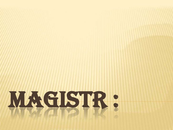 Magistr