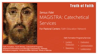 Magistra - Catechetical Services: For Pastoral Centers: Faith Education ...