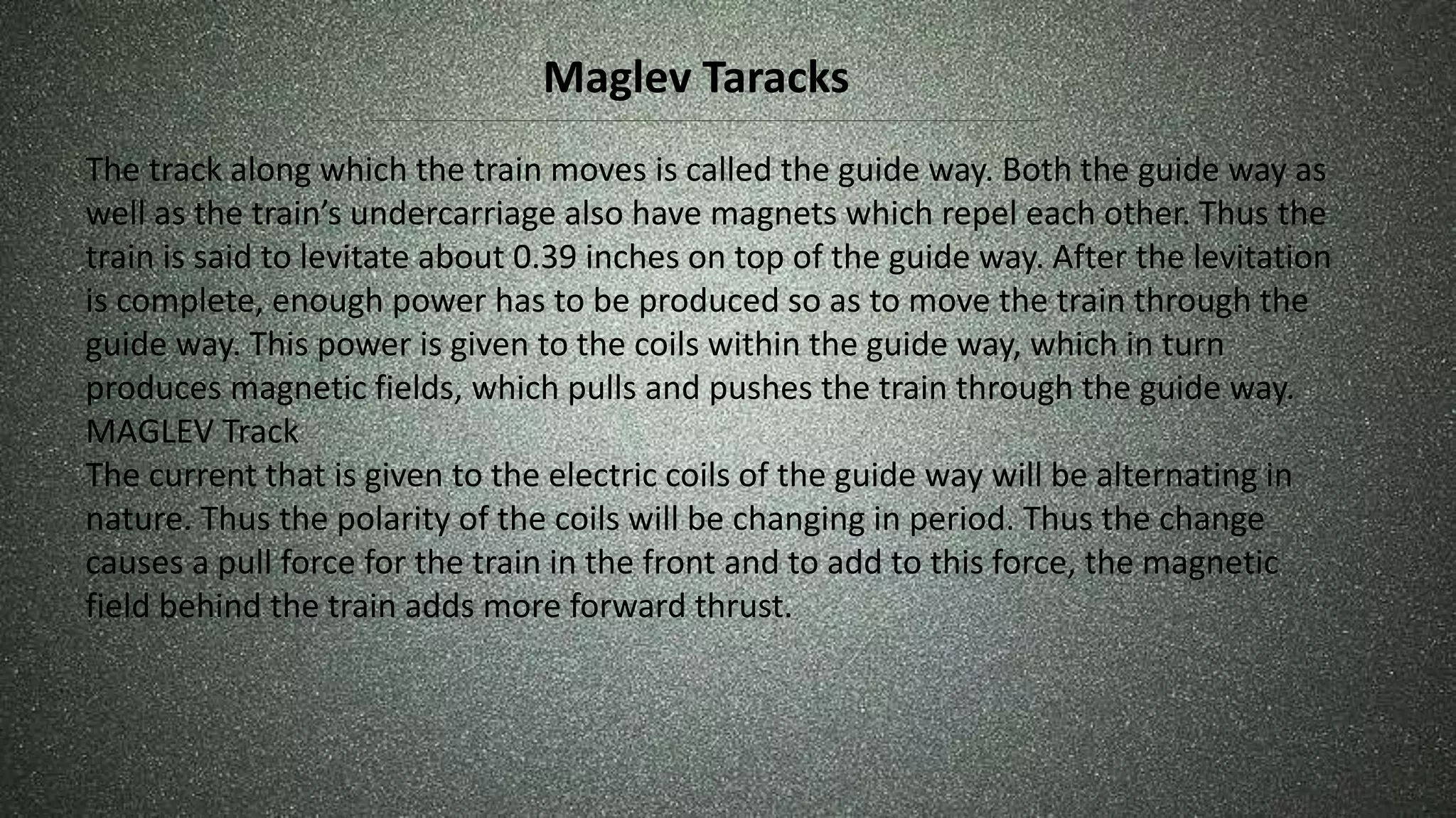 Maglev | PPTX | Rail Travel | Travel Type