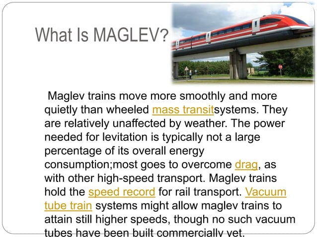 Science project on Maglev Trains By Ardhendu | PPTX
