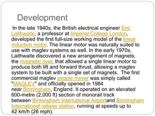 Science project on Maglev Trains By Ardhendu | PPTX