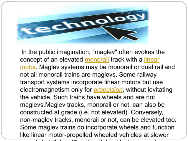 Science project on Maglev Trains By Ardhendu | PPTX