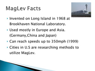 Mag Lev Demonstration | PPT