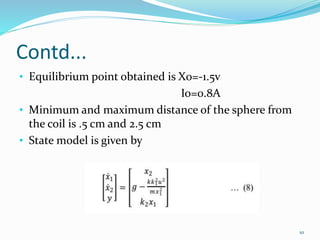 Maglev sys modelling using FLC and PID controller | PPTX