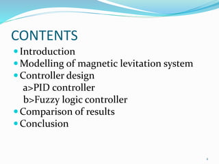 Maglev sys modelling using FLC and PID controller | PPTX