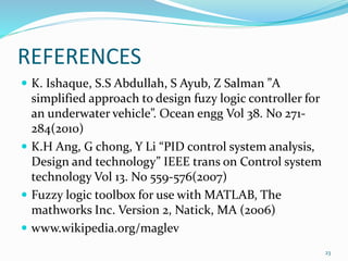 Maglev sys modelling using FLC and PID controller | PPTX