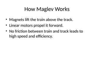 Maglev Technology: Principles, Advantages, and Future of High-Speed ...