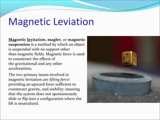Maglev train & Josephson effect | PPT
