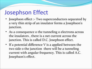 Maglev train & Josephson effect | PPT