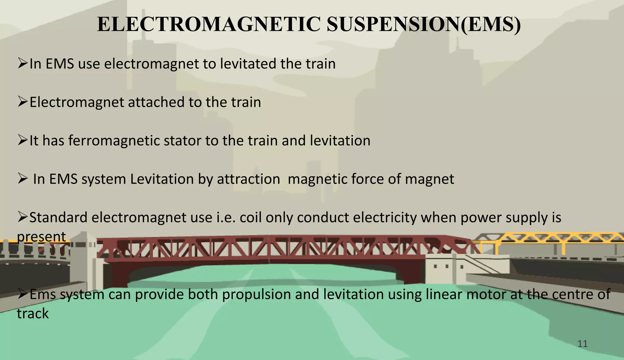 Maglev train and it's leviation | PPTX
