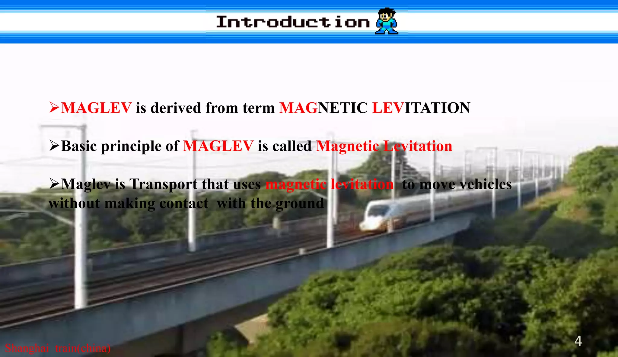 Maglev train and it's leviation | PPTX