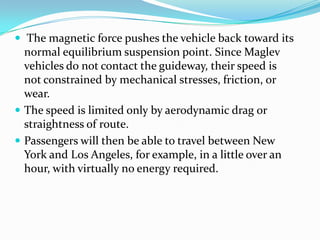 Maglev Train Ppt 1 | PPTX | Rail Travel | Travel Type