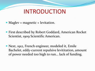 Maglev Train Ppt 1 | PPTX | Rail Travel | Travel Type
