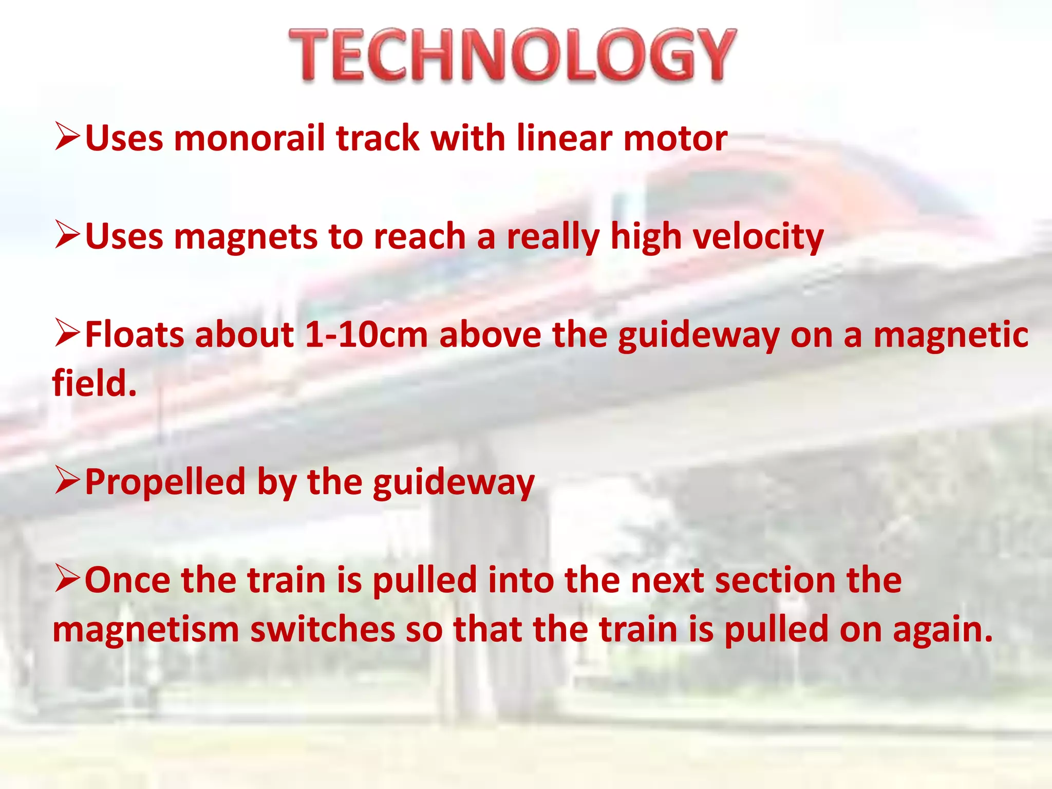 Maglev trains ppt | PPTX