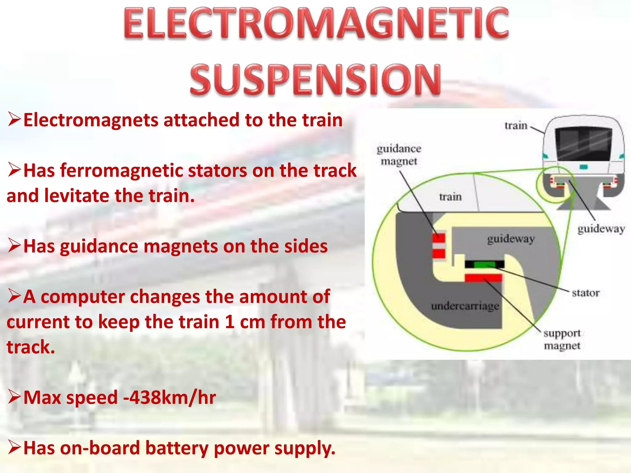 Maglev trains ppt | PPTX