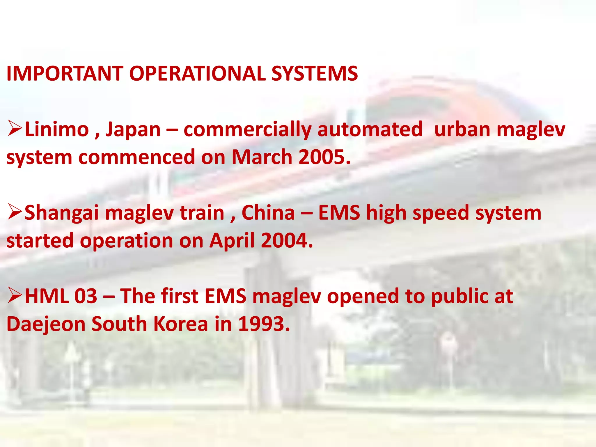 Maglev trains ppt | PPTX