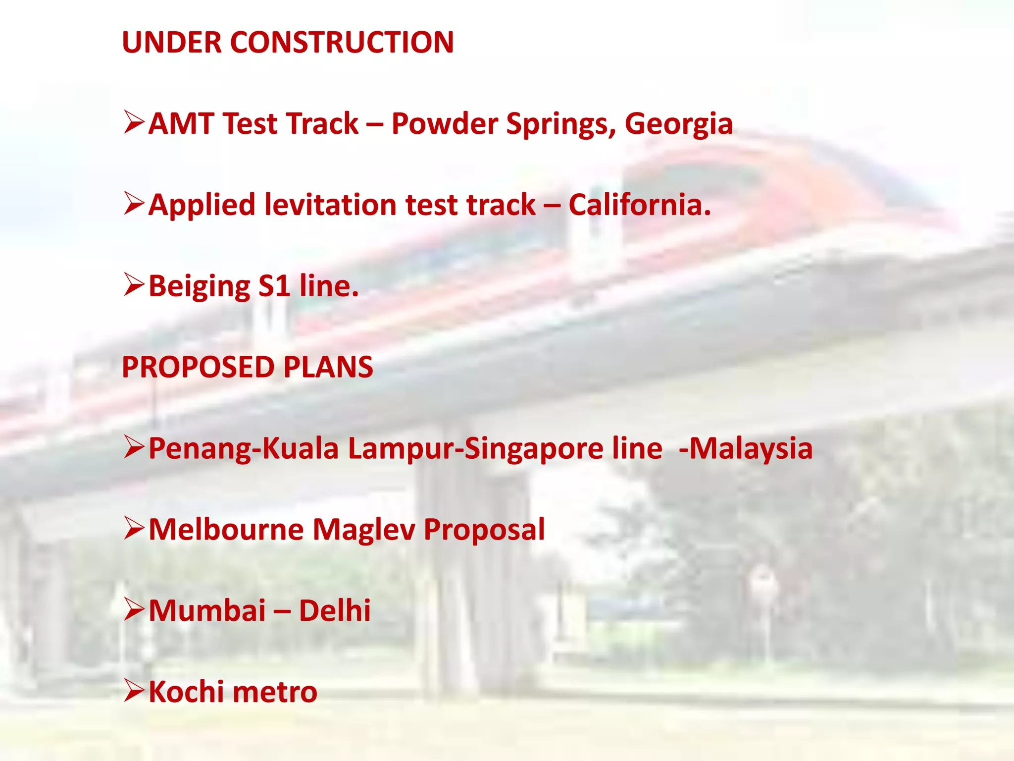 Maglev trains ppt | PPTX