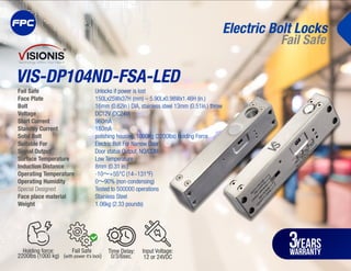 Magnetic Door Locks, Electric Door Strikes, Electric Bolt Locks for ...