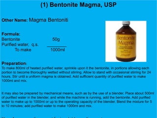 Magma in pharmaceutical dosage form | PPTX | Geology | Science