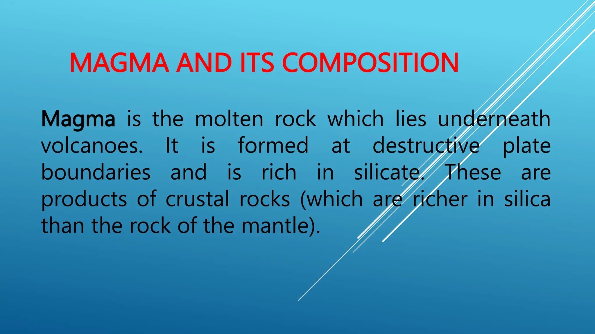 MAGMA-AND-ITS-COMPOSITION for grade nine | PPTX