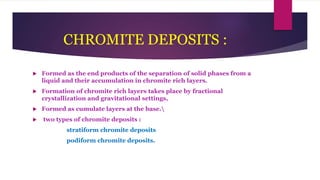 magmatic deposits - economic geology | PPTX