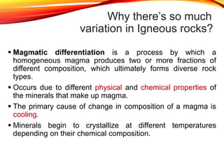 Magmatic Differentiation & Implication to rock formation.pptx