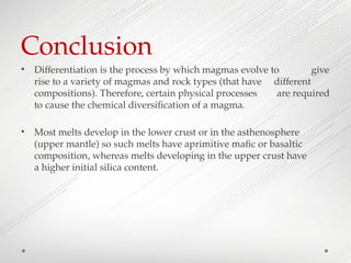 Magmatic Differentiation | PPTX