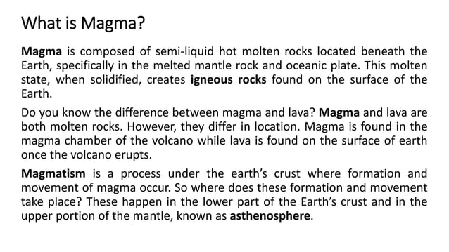 magmatism.pptx | Geology | Science