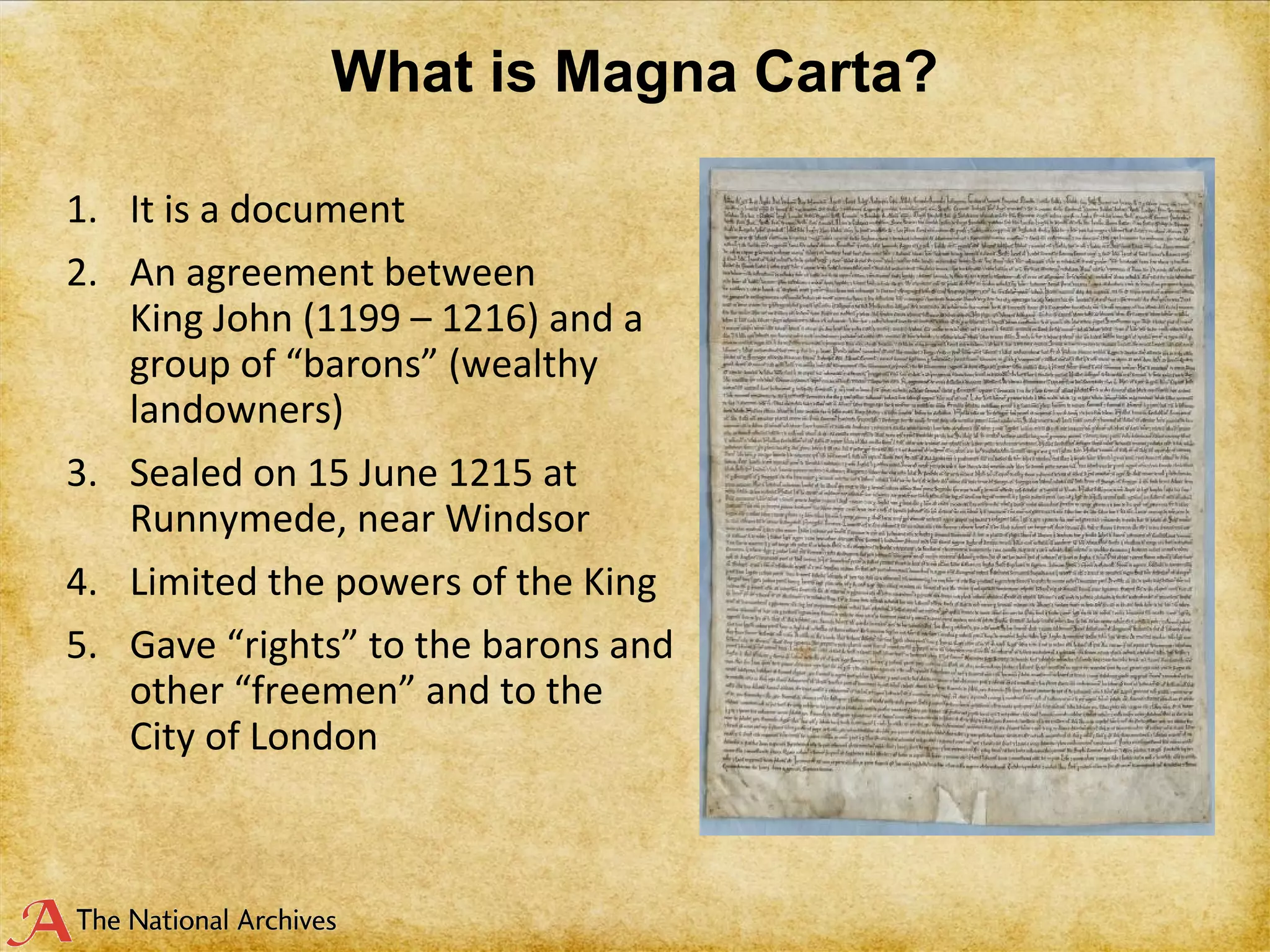 Magna Carta lesson 1 | PPT