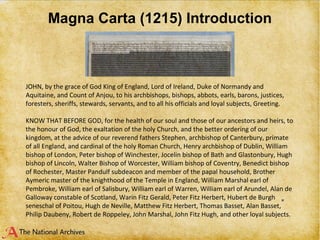 Magna Carta: Lesson 3 | PPT | Christianity | Religion & Spirituality