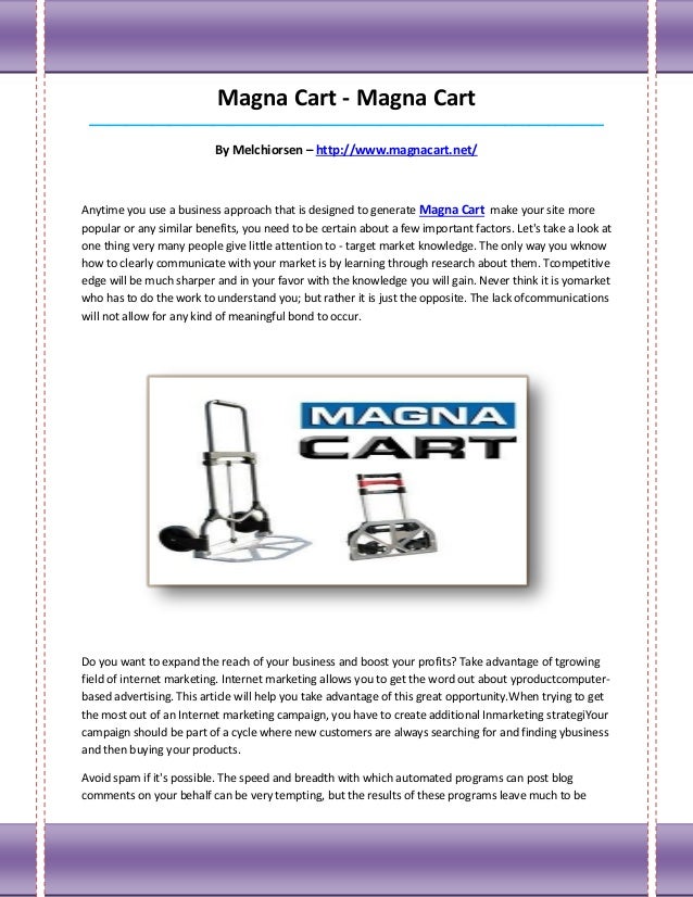 Magna cart