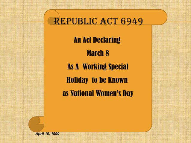 R.A. 9710 Magna Carta for Women | PPTX R.A. 9710 Magna Carta for Women | PPTX