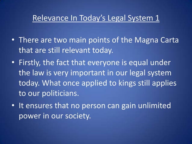 Magna carta ppt | PPTX | Law