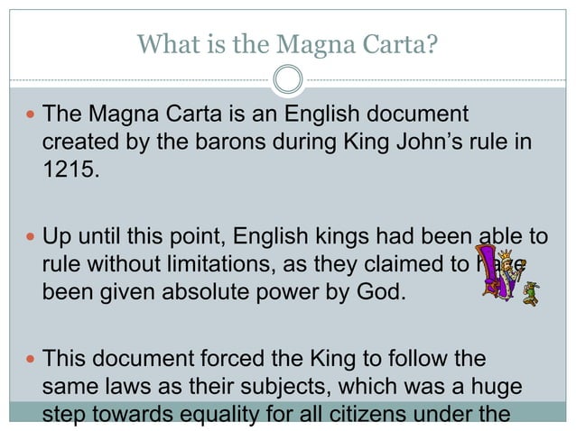 Magna carta ppt | PPTX | Law