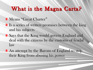 Magna Carta Powerpoint | PPT