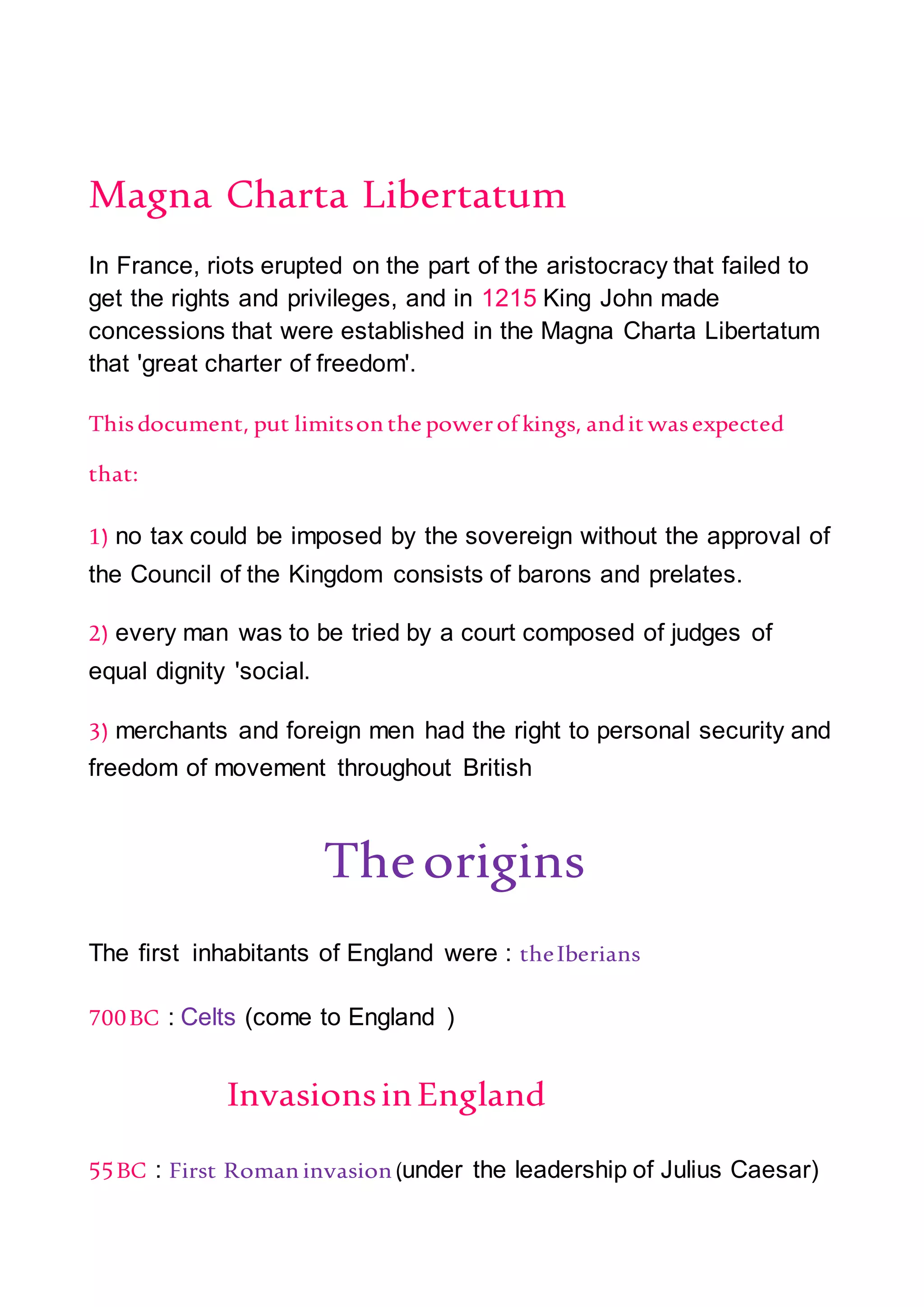 Magna charta libertatum | PDF