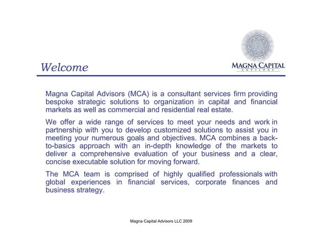 Magna Capital Advisors Brochure | PPT