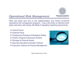Magna Capital Advisors Brochure | PPT