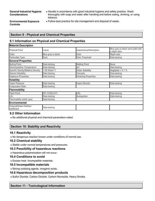 Magnaseal Plus MSP-40 MSDS - Project Sales Corp | PDF | First Aid ...