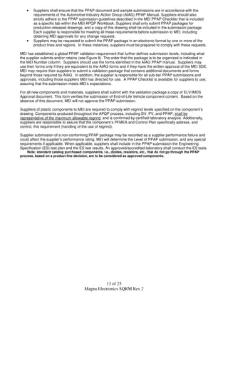 Magna supplier quality_requirements_manual_rev2 | PDF