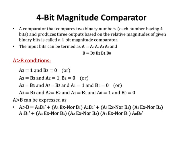 Magnitude Comparator and types of MC | PDF | Programming Languages | Computing