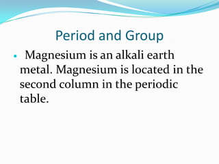 Magnesium | PPTX | Chemistry | Science