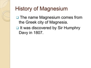 Magnesium | PPTX