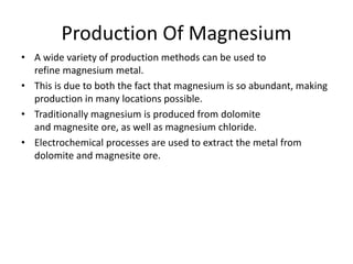 Magnesium - Engineering Material | PPT