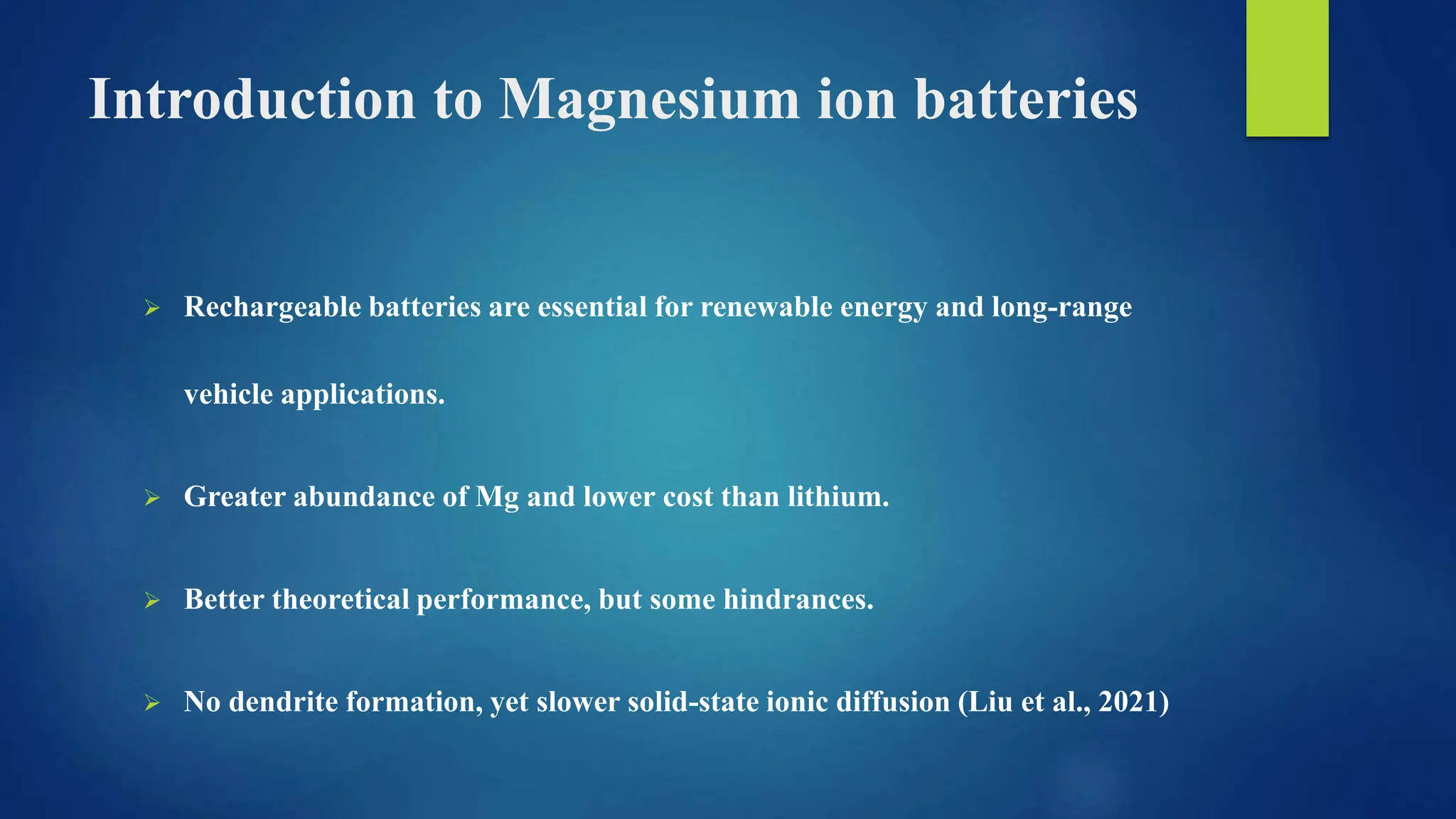 Batteries/ use of ions in batteries, Magnesium on batteries and their ...