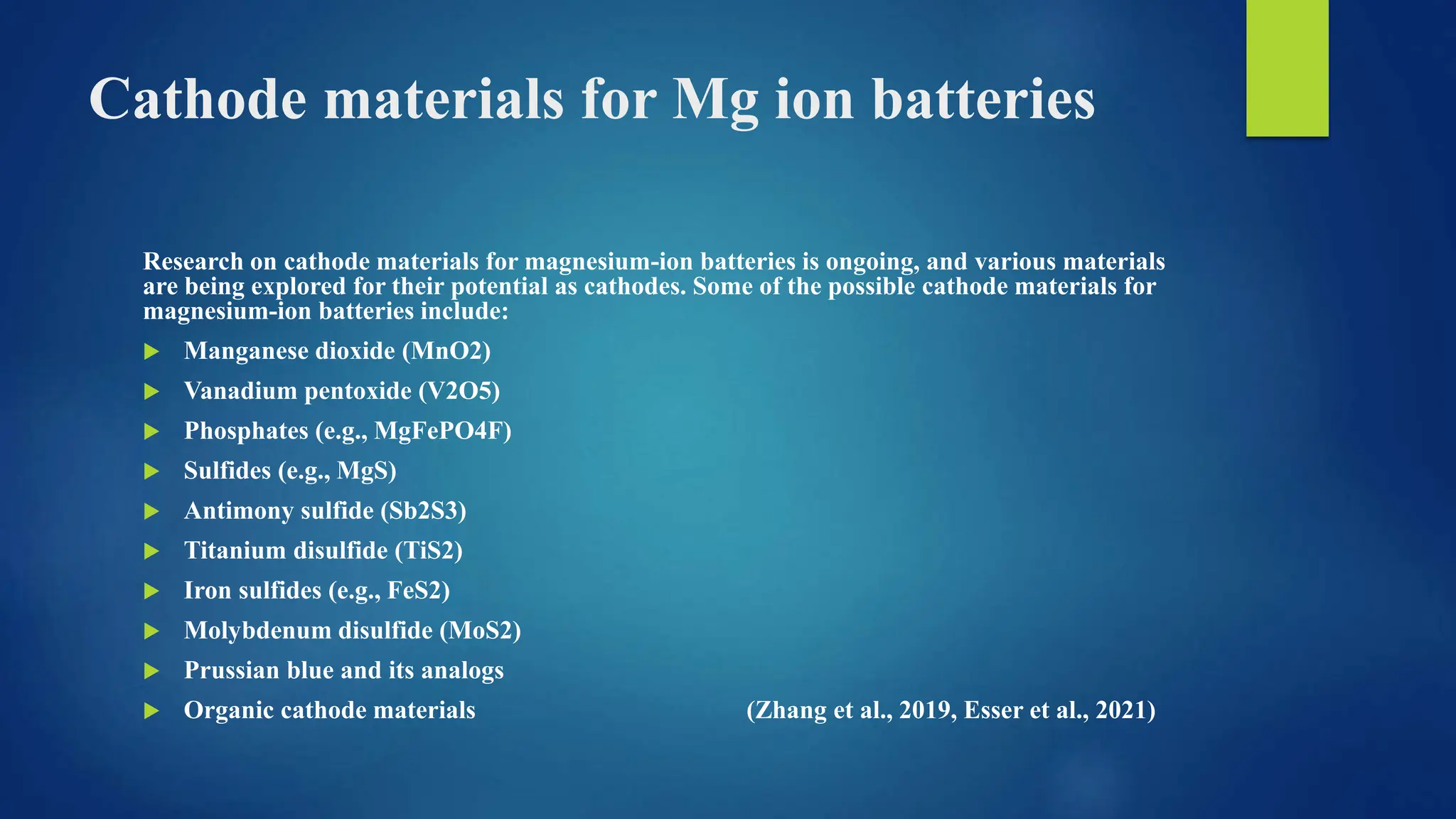 Batteries/ use of ions in batteries, Magnesium on batteries and their ...